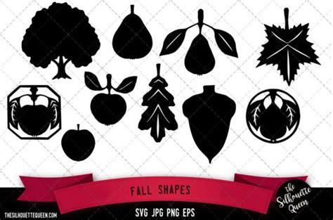 Fall Shapes Svg Vector Art Graphic By Thesilhouettequeenshop