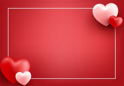 Realistic Valentines Day Red Background With Hearth 16776606 Vector