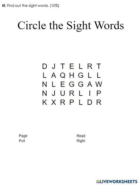 Phonics Exam Live Worksheets