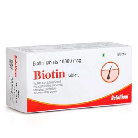 10000 Mcg Biotin Tablet At ₹ 450strip Biotin Tablets And Capsules In Paddhari Id 2855501956548