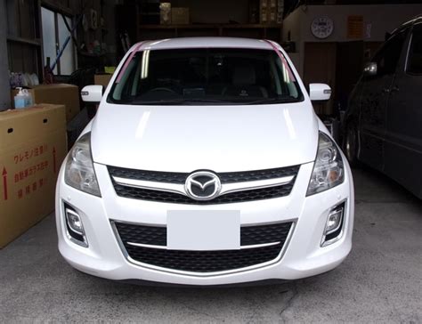 マツダ・mpv（ly3p）飛び石によるフロントガラス交換事例 ジャパンオートガラス