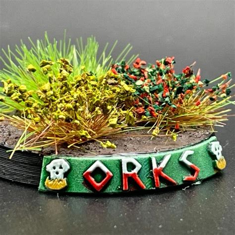 3d Printable Kill Team Ork Kommando Nameplates By