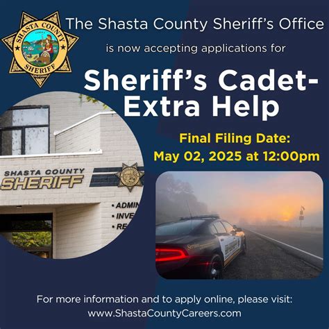 Shasta Countys Sheriffs Department Is Accepting Applications For