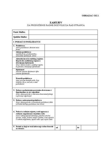 Obrazac Oz 2 Pdf