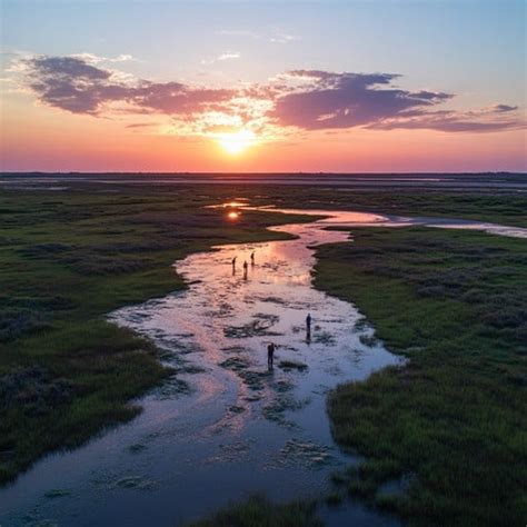 Free Sunset Over Marsh Image Sunset Marsh Nature Download At