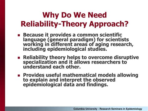 Ppt Reliability Theory Approach To Epidemiological Studies Of Aging