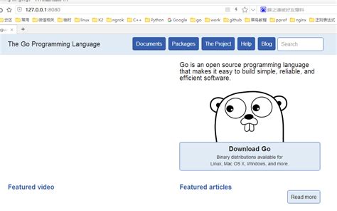 Godoc的web版本开启方式 Go语言中文网 Golang中文社区