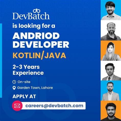 Devbatch On Linkedin Android Kotlin Java Technology Jobs Lahore
