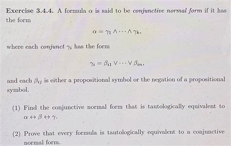 Solved Exercise 344 ﻿a Formula α ﻿is Said To Be