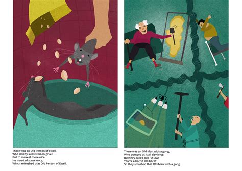 Limericks By Edward Lear Behance Behance