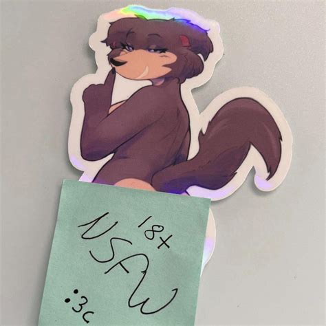 Juno Beastars Holographic Nsfw Sticker Etsy