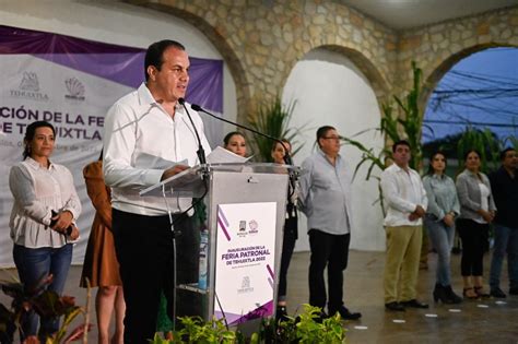 Inaugura Cuauhtémoc Blanco Feria Patronal De Tehuixtla Zona Centro