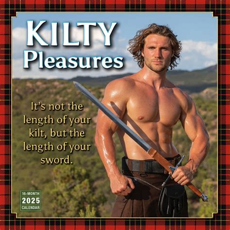 Kilty Pleasures 2025 Wall Calendar