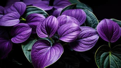 Cluster Violet Leaf Stock Illustration Illustration Of Composition