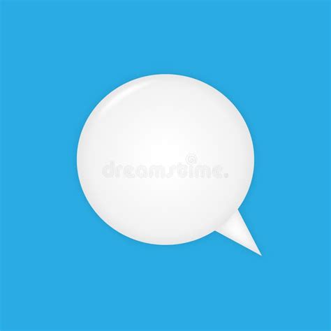 3d Abstract Speech Bubble Icons Char Message Symbol Stock Vector