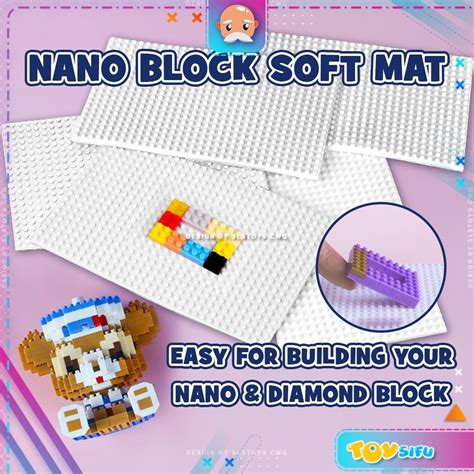 Nano Block Soft Mat Rubber Baseplate Diamond Base Building Bricks Toy