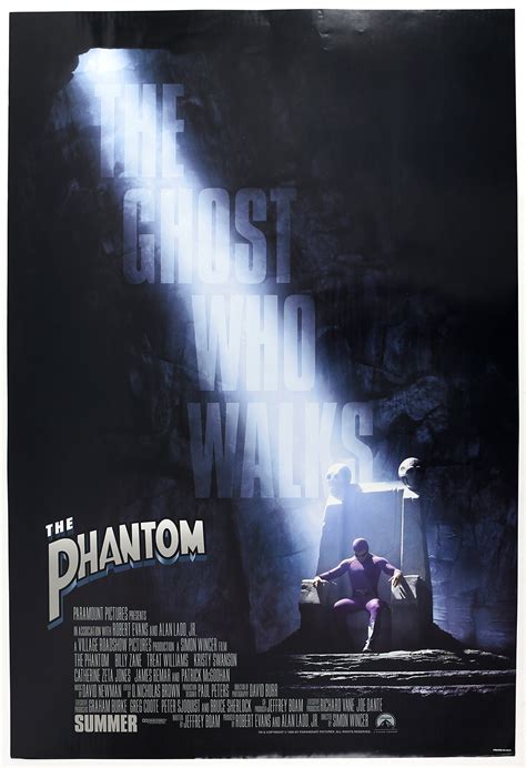 Lot Detail 1996 The Phantom 27x 41 Film Poster