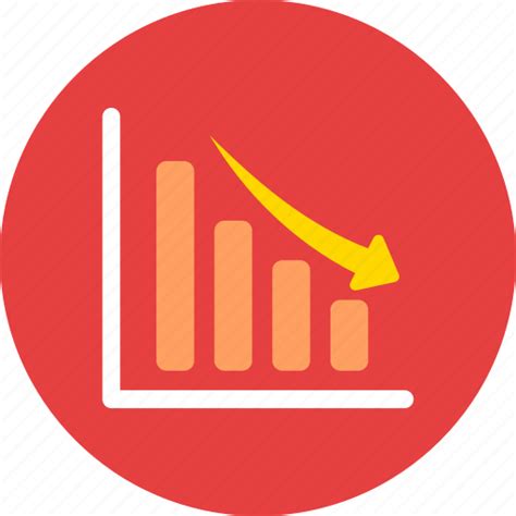 Chart Color Decrease Graph Round Statistic Icon Download On