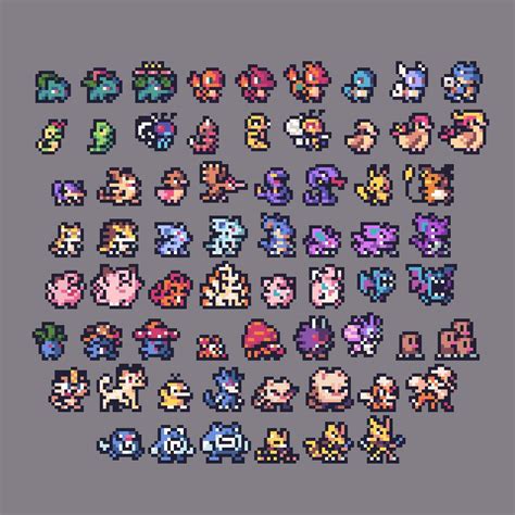 Gabi On Instagram Kanto Pokedex Progress So Far 😊 Pokemon Pixelart