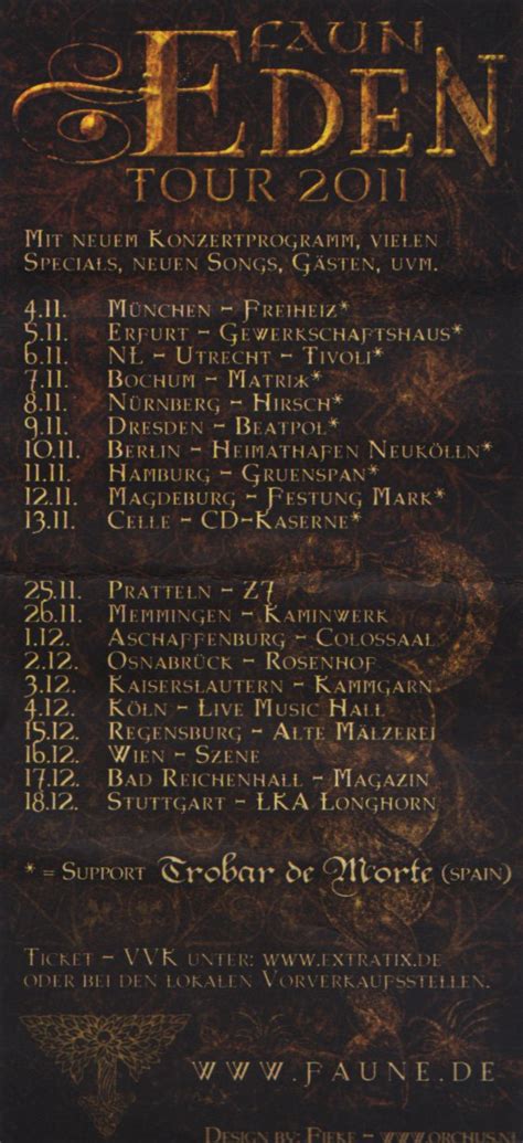 Faun Eden Tour 2011 13 11 2011 Celle Cd Kaserne Germany