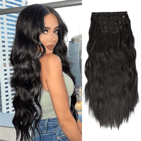 Wavy Clip In Hair Extensions Instant Volume Natural Movement And Easy Glam