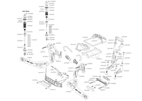 Exploded View Losi Super Rock Rey V2 1 6 4wd Rtr Front Part Astra