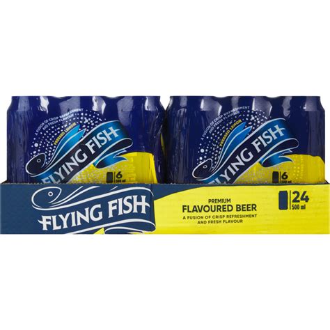 Flying Fish Pressed Lemon Flavoured Beer Cans 24 X 500ml Beer Beer
