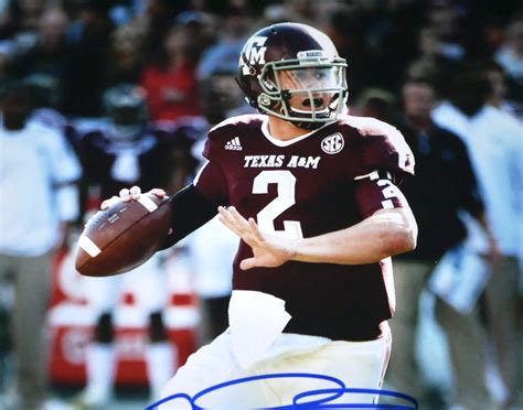 Johnny Manziel Texas A And M Aggies Signed Autographed 8 X 10 Photo With