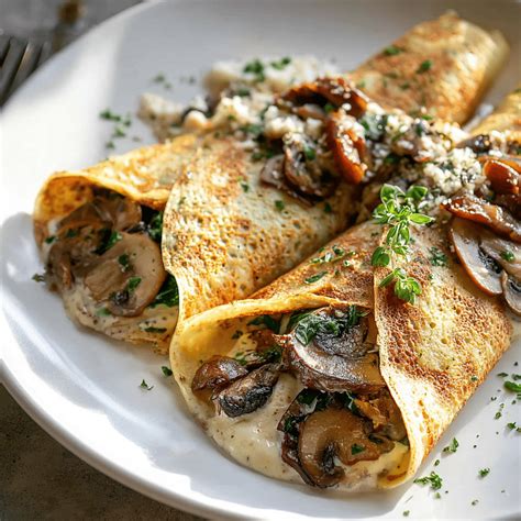 Mushroom Crepes Justine Recipes