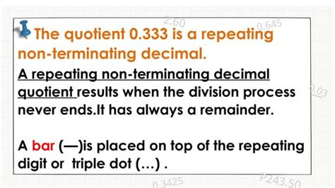 Terminating And Non Terminating Decimals Pptx