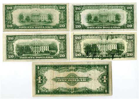 Us Federal Reserve Notes And Silver Certificate 1923 To 1985 Issued