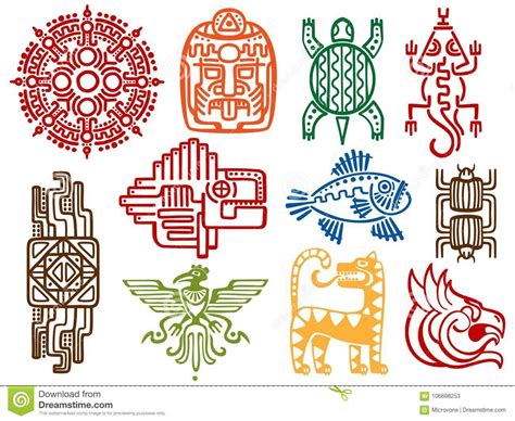 Símbolos En El Arte Aborigen Imprimible