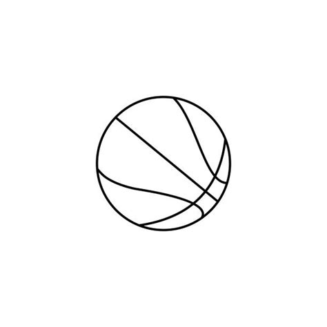 Basketball Logo Designs Drawing Illustrations Royalty Free Vector