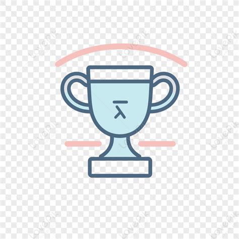 Trophy Icon With A Ribbon Vectoruisketch Png Image Free Download And