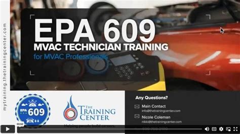 Epa 609 Certification Online Get Epa 609 Certified The Training Center