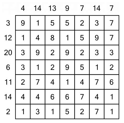 Number Cross Puzzle Genius