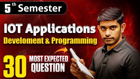 Iot Applications Development And Programming Important Questions 5th