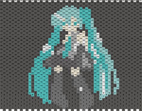 Miku D Pony Bead Patterns Misc Kandi Patterns For Kandi Cuffs
