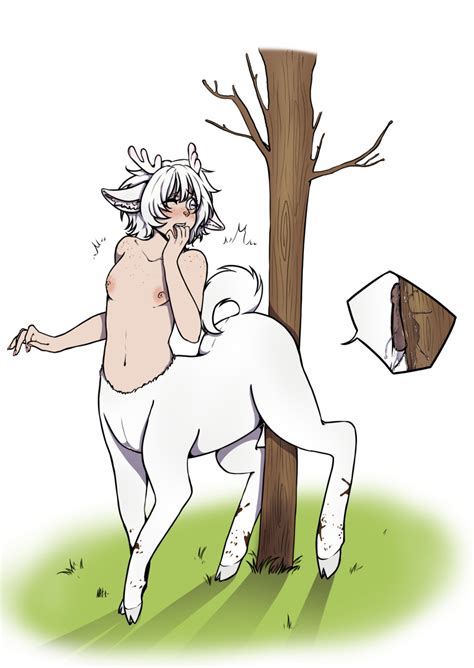 Rule 34 Against Natural Surface Against Surface Against Tree Cervitaur Deer Deer Taur Fan