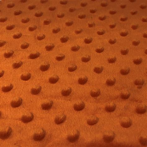 Orange Minky Bubble Solid Elotex Fabric