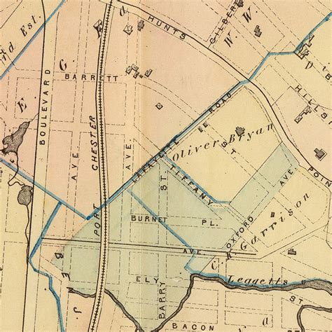 Old Map Of The Bronx Nyc By Bromley 1879 Wards Island Hell Gate S The Unique Maps Co