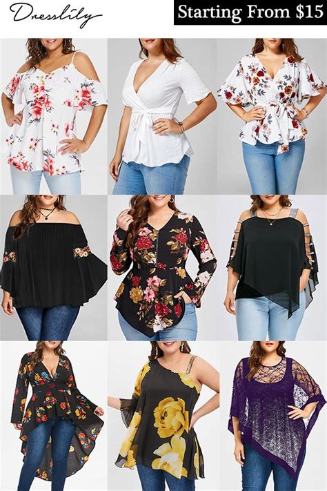 Summer Tops For Plus Size Ladies Sale Danzhaocc