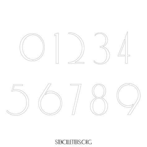 Free Printable Numbers Stencils Design Style 22 Elegant Stencil