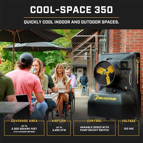 Big Ass Fans Cool Space 350 Portable Evaporative Cooler Instruction Manual