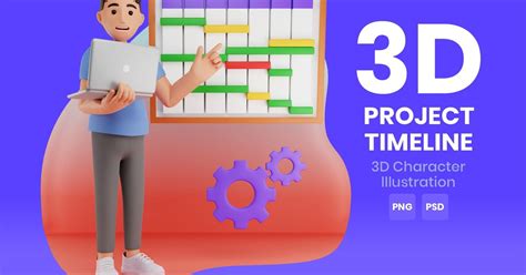 Project Timelime 3d Character Illustration Illustrations Ft 3d