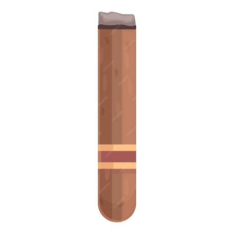 Vector De Dibujos Animados De Icono De Cigarro Ardiente Humo Tabaco Cartón De Nicotina Vector