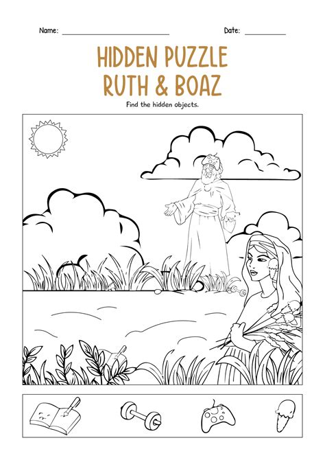 Bible Printables Hidden Objects Puzzle Printable Bible