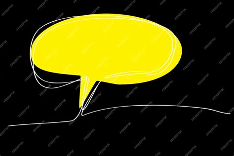 Premium Vector Oval Bubble Chat Simple Vector Single Line Bubble Chat