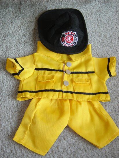 New Fireman Outfit ~ Fits Build A Bear And Other 15inch Animals