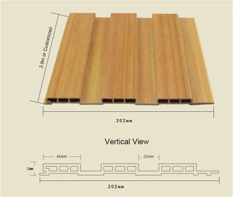 Panel Dinding Cladding Wpc Langit Langit Wpc Dekoratif Komposit Kayu